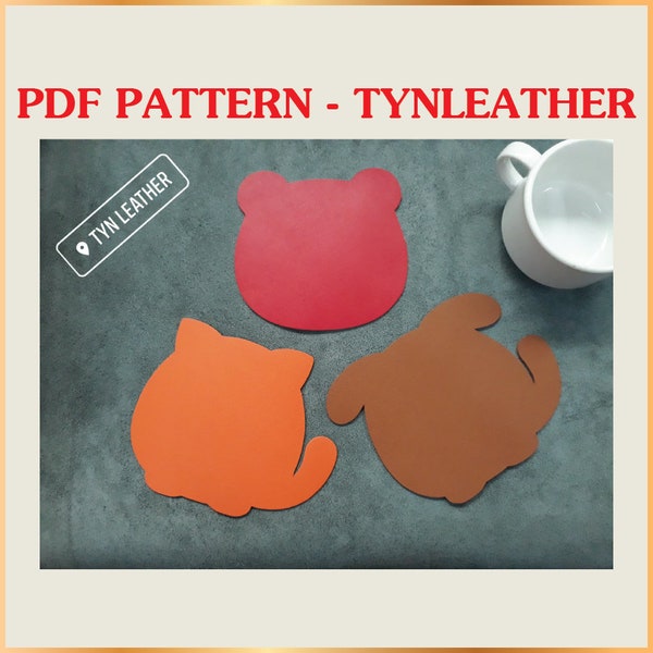 Leather Coaster Pattern - Etsy