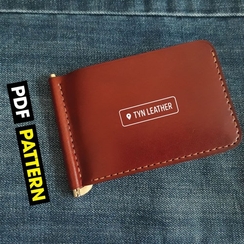 Leather Wallet Pattern/diy/leather Money Clip Pdf - Etsy
