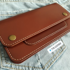 Leather Trucker Wallet Pattern Leather Long Wallet Pattern | Etsy