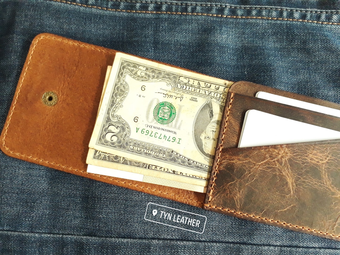 Leather Card Holder Wallet PDF Template - A4 Print (V2) - Etsy