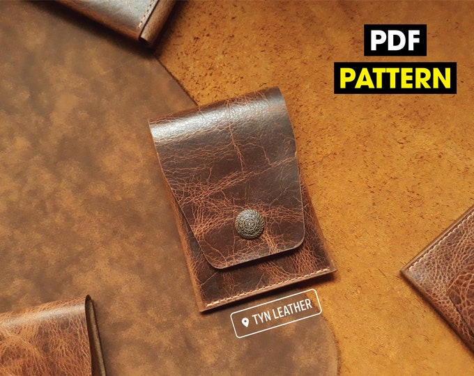 Leather Bifold Wallet PDF Template V5 Leather Pattern PDF - Etsy