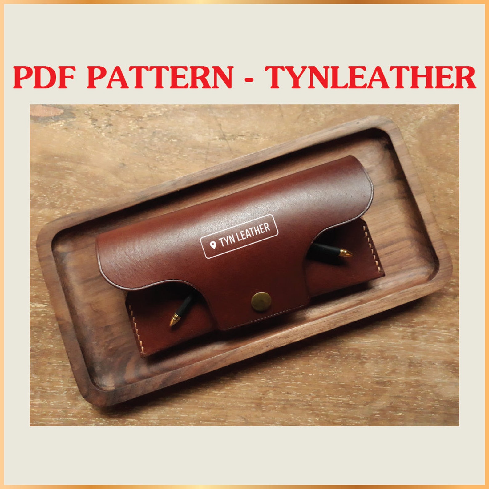 Leather Glasses Case Pattern Leather Pattern PDF Pattern - Etsy