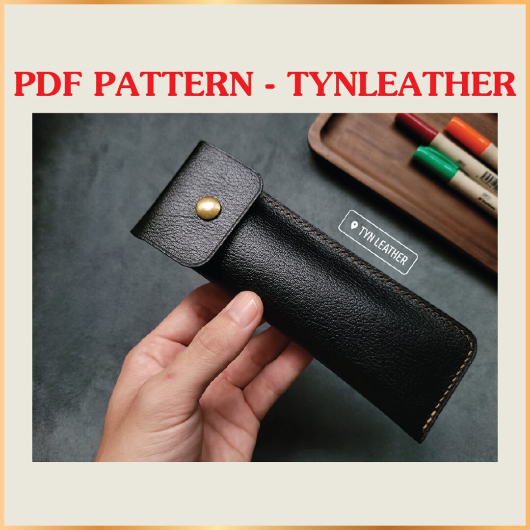 Leather Pencil Case Pattern V2 Leather Pattern PDF Pattern A4 Sized ...