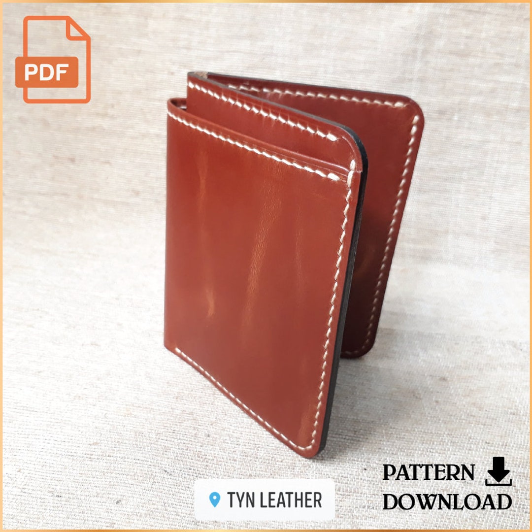 Leather Bifold Wallet PDF Template V3 - Leather Pattern - PDF Pattern ...