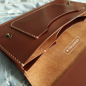 Leather Trucker Wallet Pattern Leather Long Wallet Pattern | Etsy