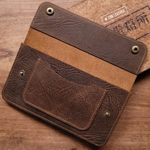 Leather Trucker Wallet Pattern - Leather Long Wallet Pattern - Leather ...