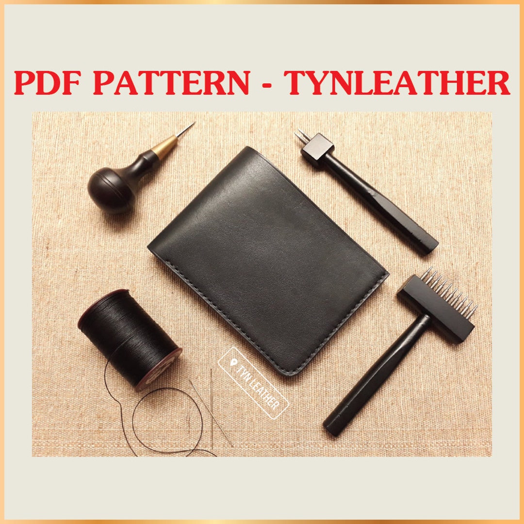 Leather Bifold Wallet PDF Template V1 Leather Pattern PDF Pattern A4 ...