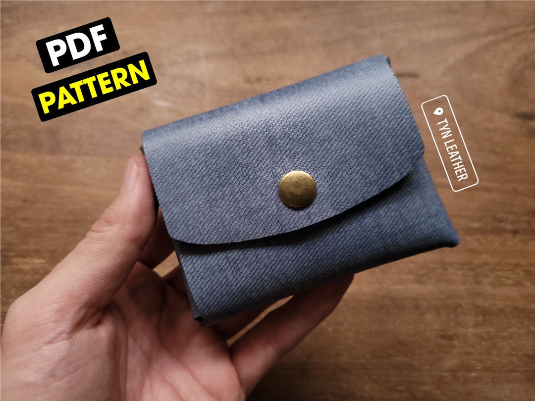 Leather Card Holder Wallet PDF Template V11 Leather Pattern - Etsy