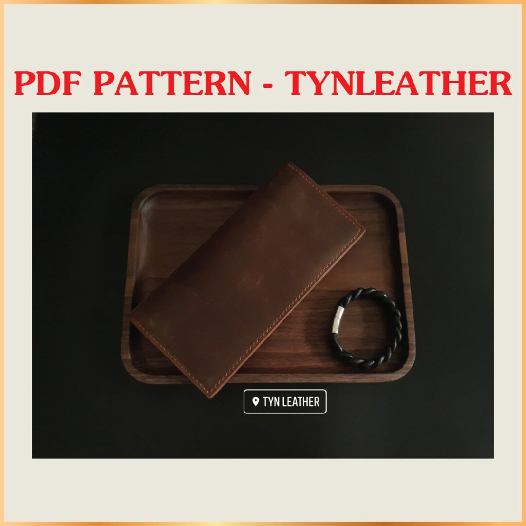 Leather Long Wallet Pattern V2 Leather Pattern PDF Pattern A4 Sized ...