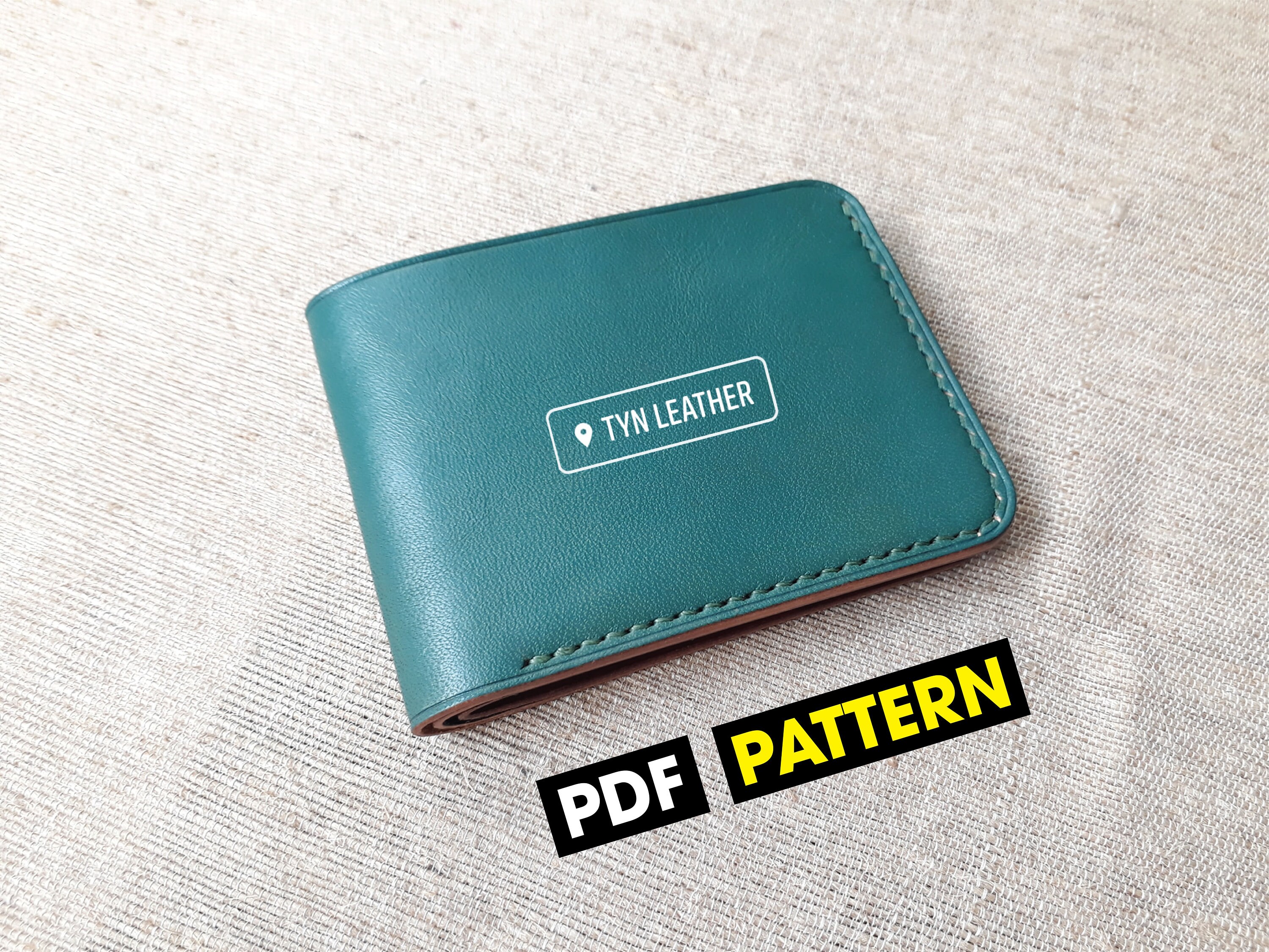 Leather Bifold Wallet PDF Template V5 Leather Pattern PDF - Etsy