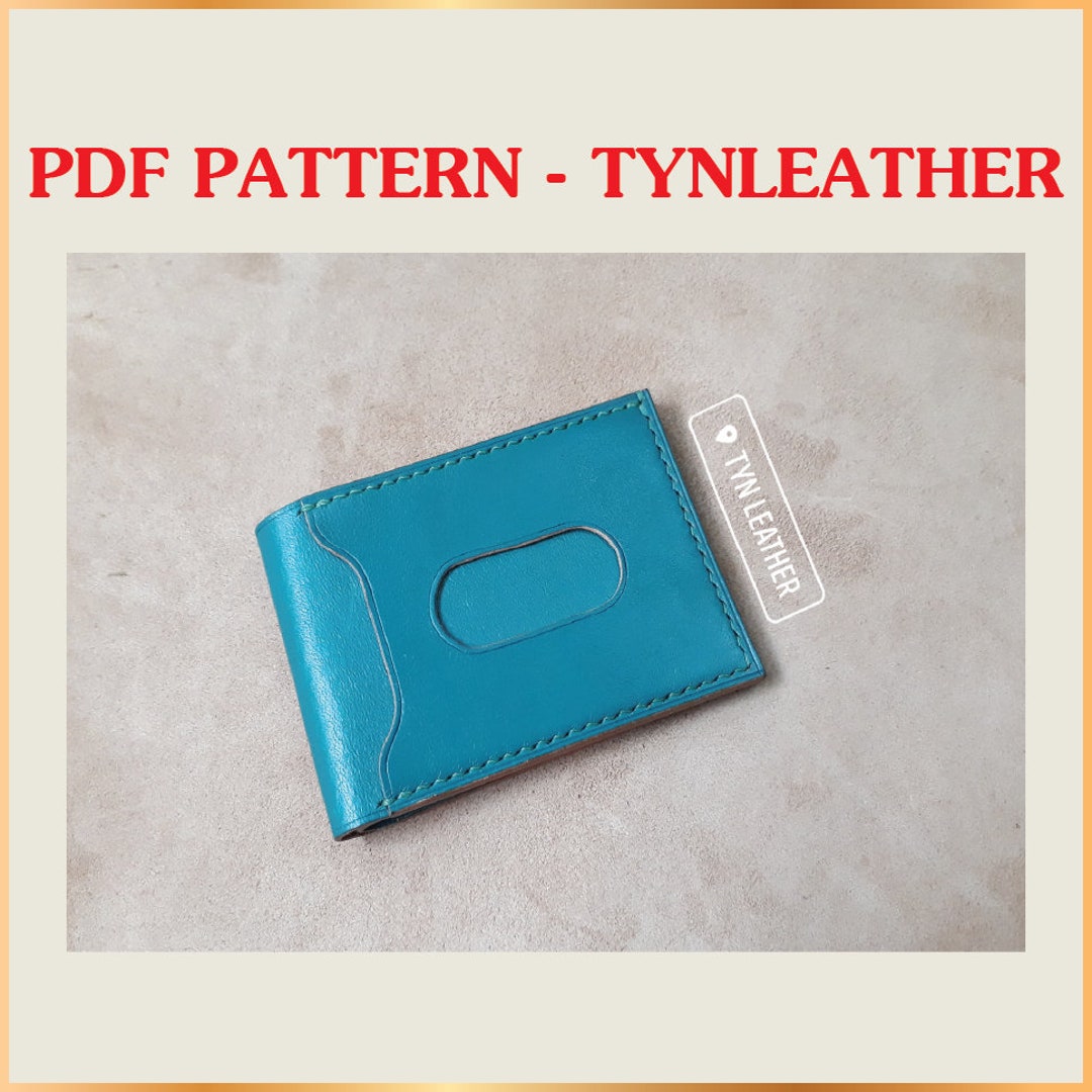 Leather Bifold Wallet PDF Template V6 Leather Pattern PDF Pattern A4 ...
