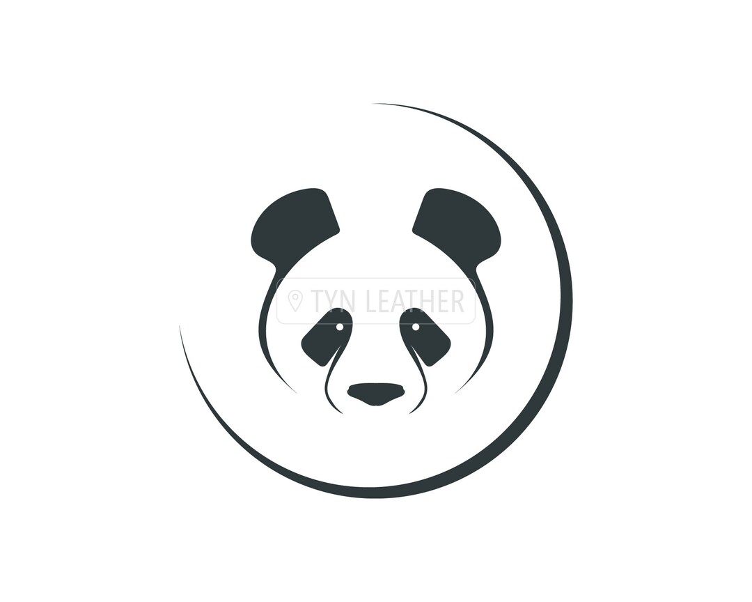 Panda Head SVG Instant Downloads, 1 Svg, 1png, 1 Eps, 1 Dxf, 1 Pdf File ...