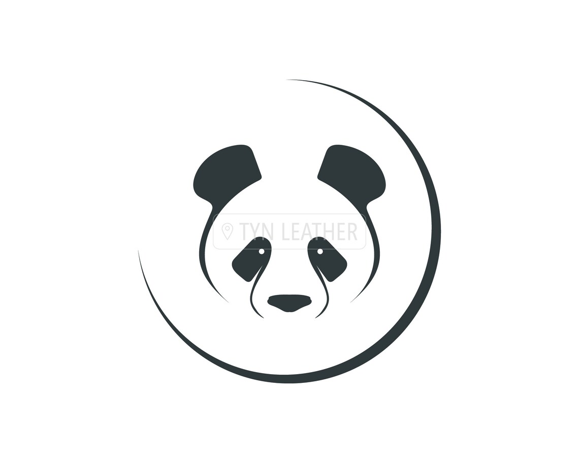 Panda Head SVG Instant Downloads, 1 Svg, 1png, 1 Eps, 1 Dxf, 1 Pdf File ...