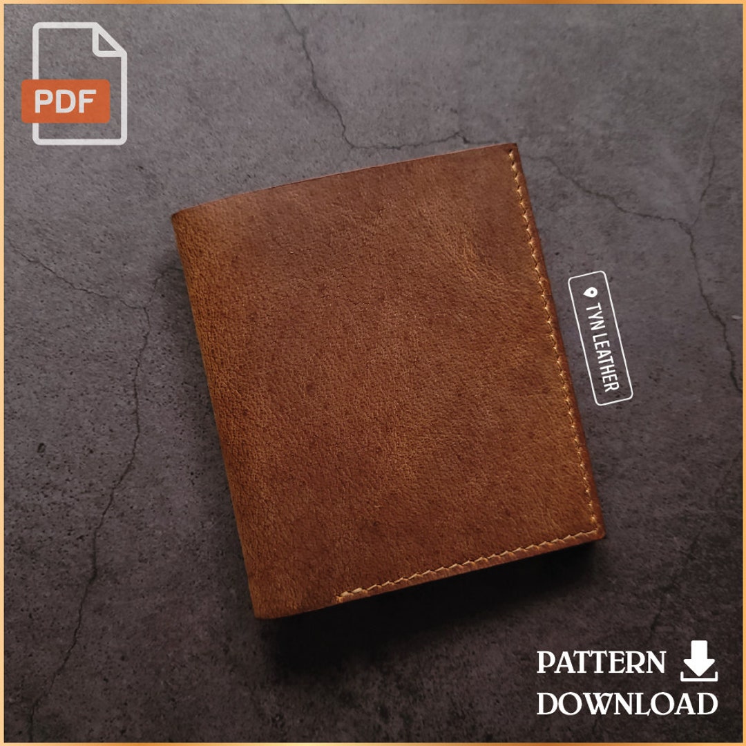 Leather Bifold Wallet PDF Template V10 - Leather Pattern - PDF Pattern ...