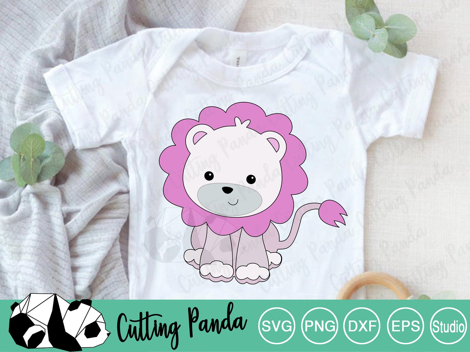 3 SVG Files With Cute Baby LION SVG Cut File for Cricut and - Etsy