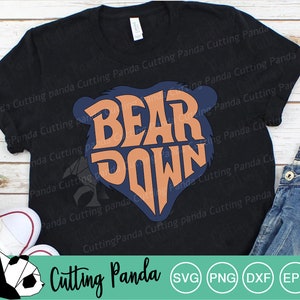 Bear_down_svg File/ Football/ Vectorial File - Etsy