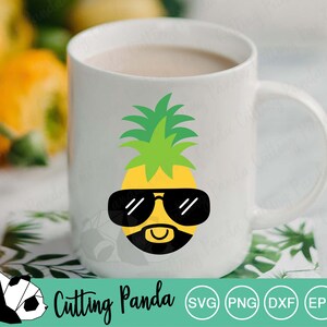 Pineapple Svg, Kawaii Pineapples Svg, Cute Pineapples With Sunglasses ...