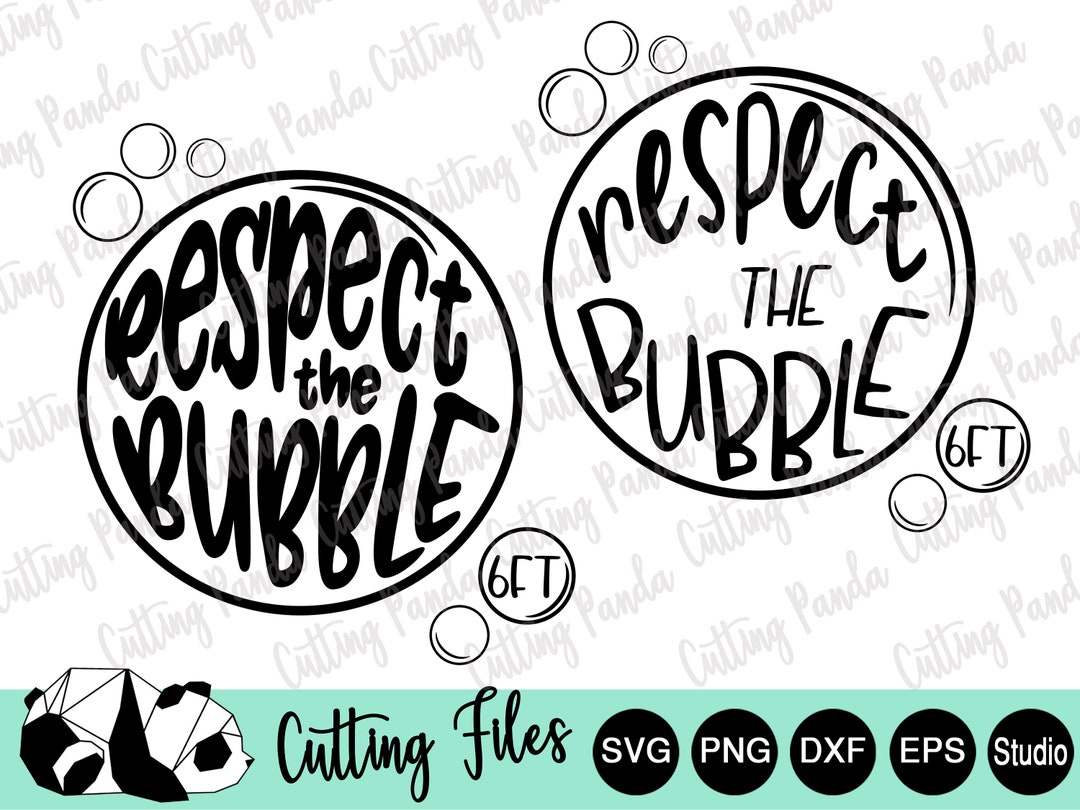 Respect the Bubble Svg Distance Svg Virus SVG Social - Etsy France
