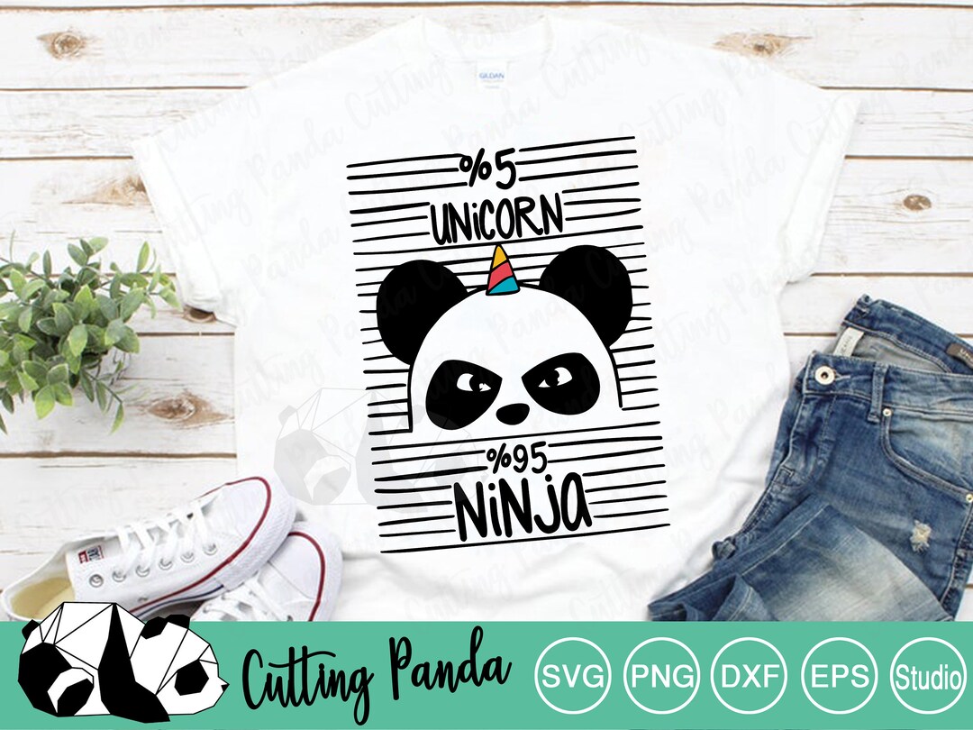 Panda Unicorn Ninja SVG Unicorn Panda SVG File SVG per - Etsy
