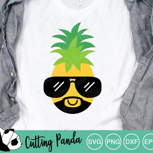 Pineapple Svg, Kawaii Pineapples Svg, Cute Pineapples With Sunglasses ...