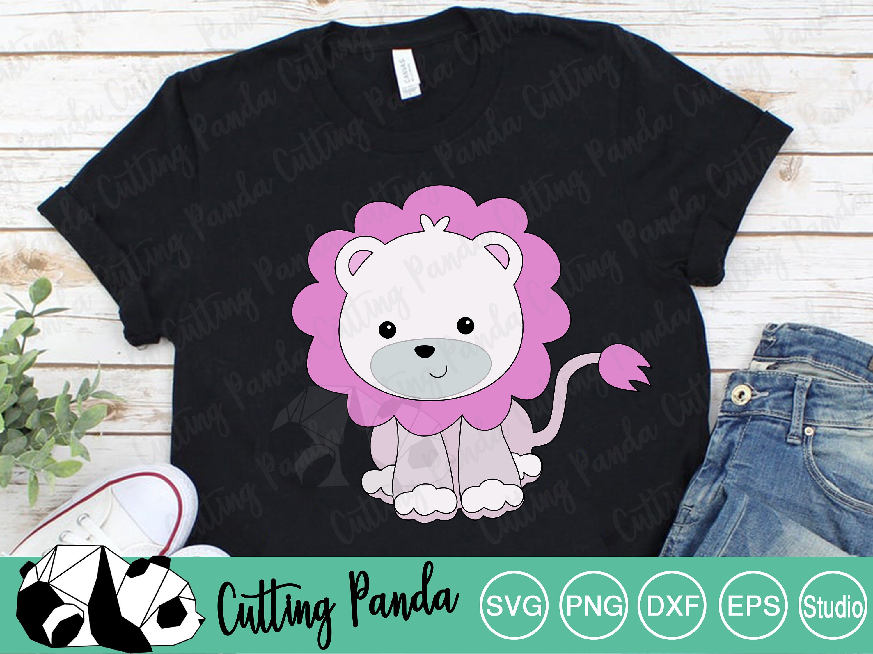 3 SVG Files With Cute Baby LION SVG Cut File for Cricut and - Etsy