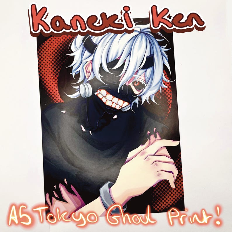 Kaneki Ken Tokyo Ghoul A5 Print - Etsy