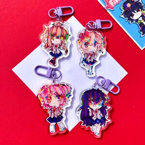 Doki Doki Literature Club Keychains Double Sided Normal - Etsy