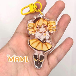 Madoka Magica Keychains, Madoka, Mami and Homura - Etsy