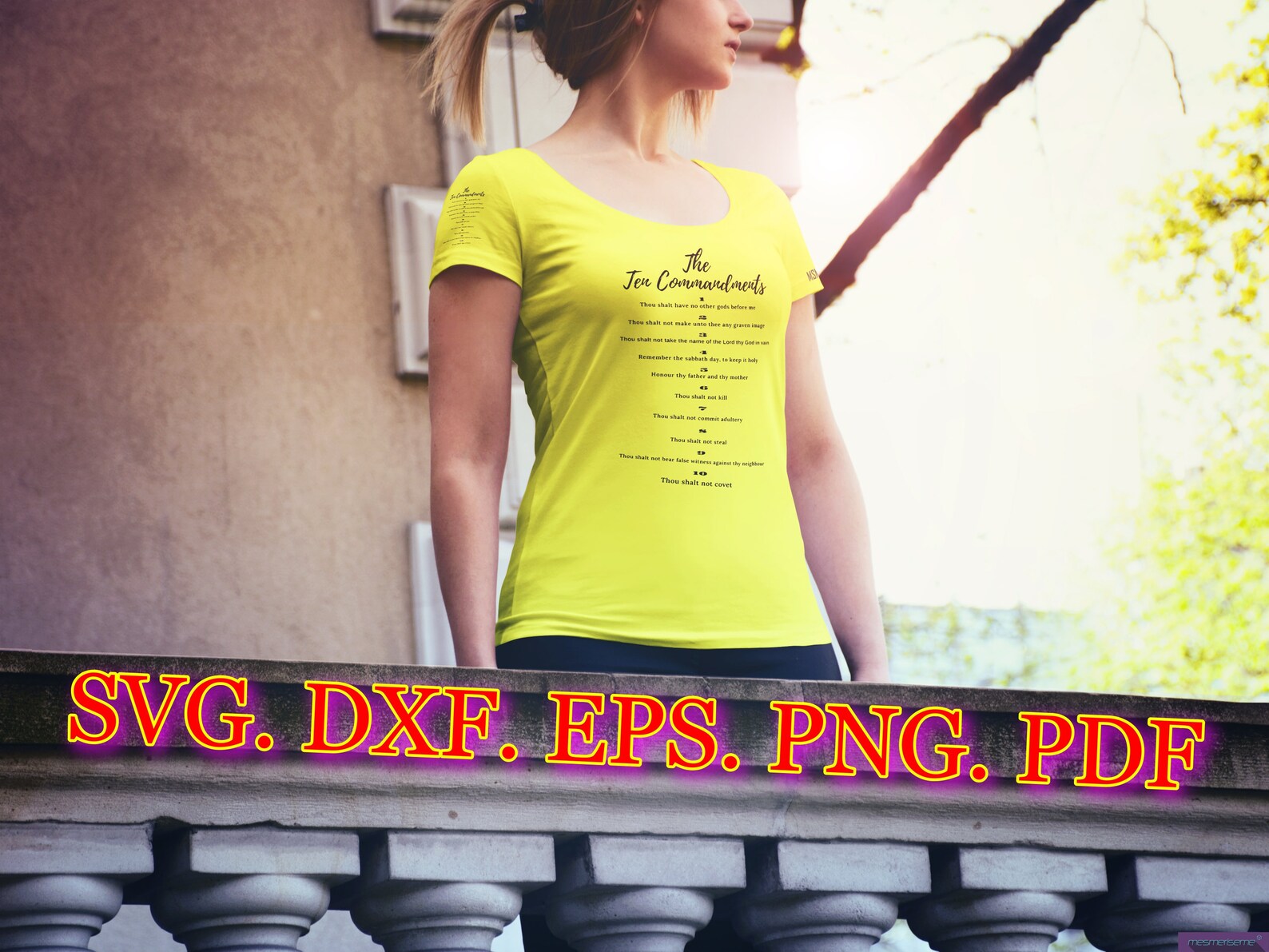Ten Commandments SVG. Bible Verse Svg. Scripture Vector. the Ten ...