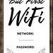 WIFI Password Sign Printable | Wifi Office | Wifi Home | Wifi Decor ...