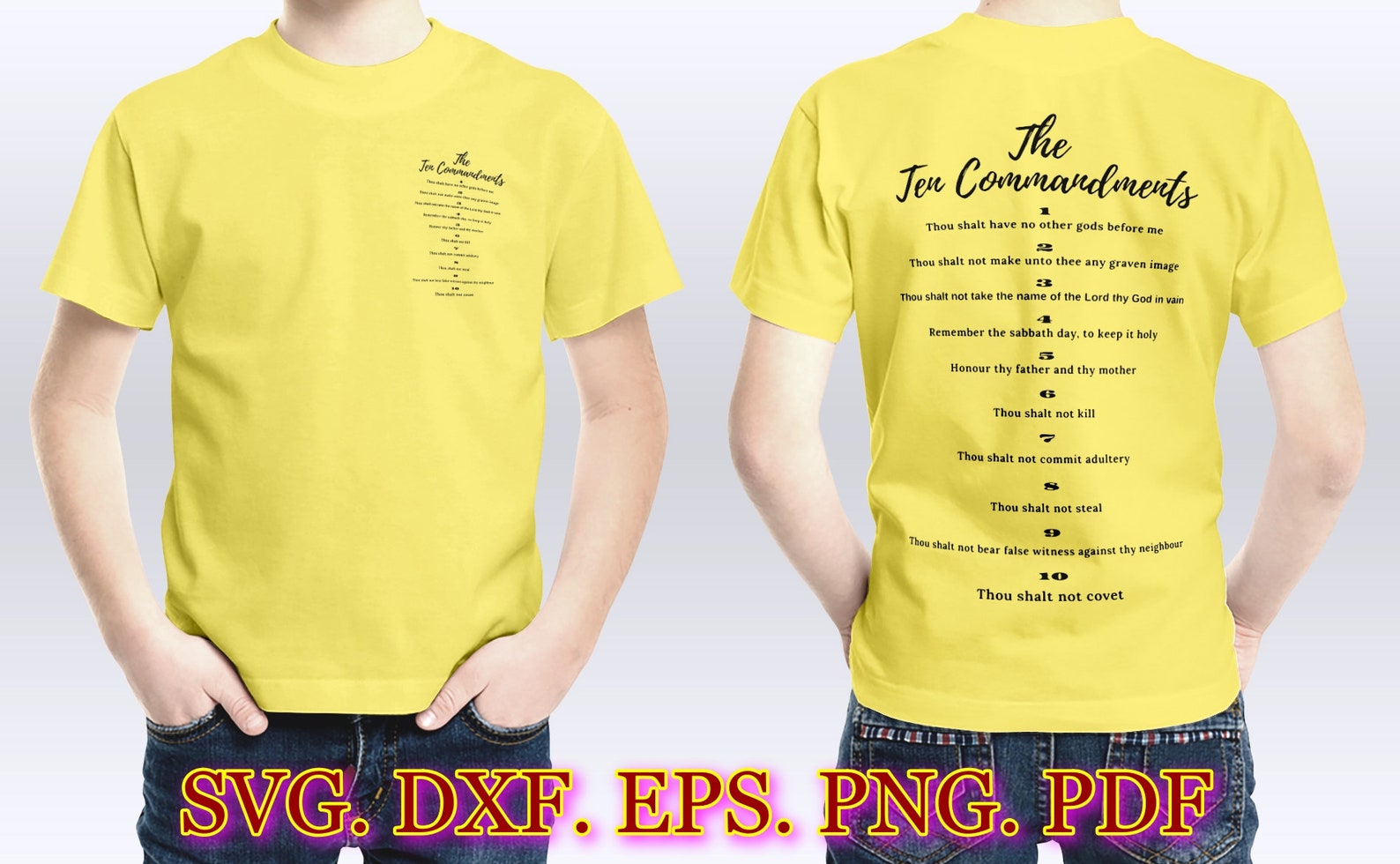 Ten Commandments SVG. Bible Verse Svg. Scripture Vector. the Ten ...