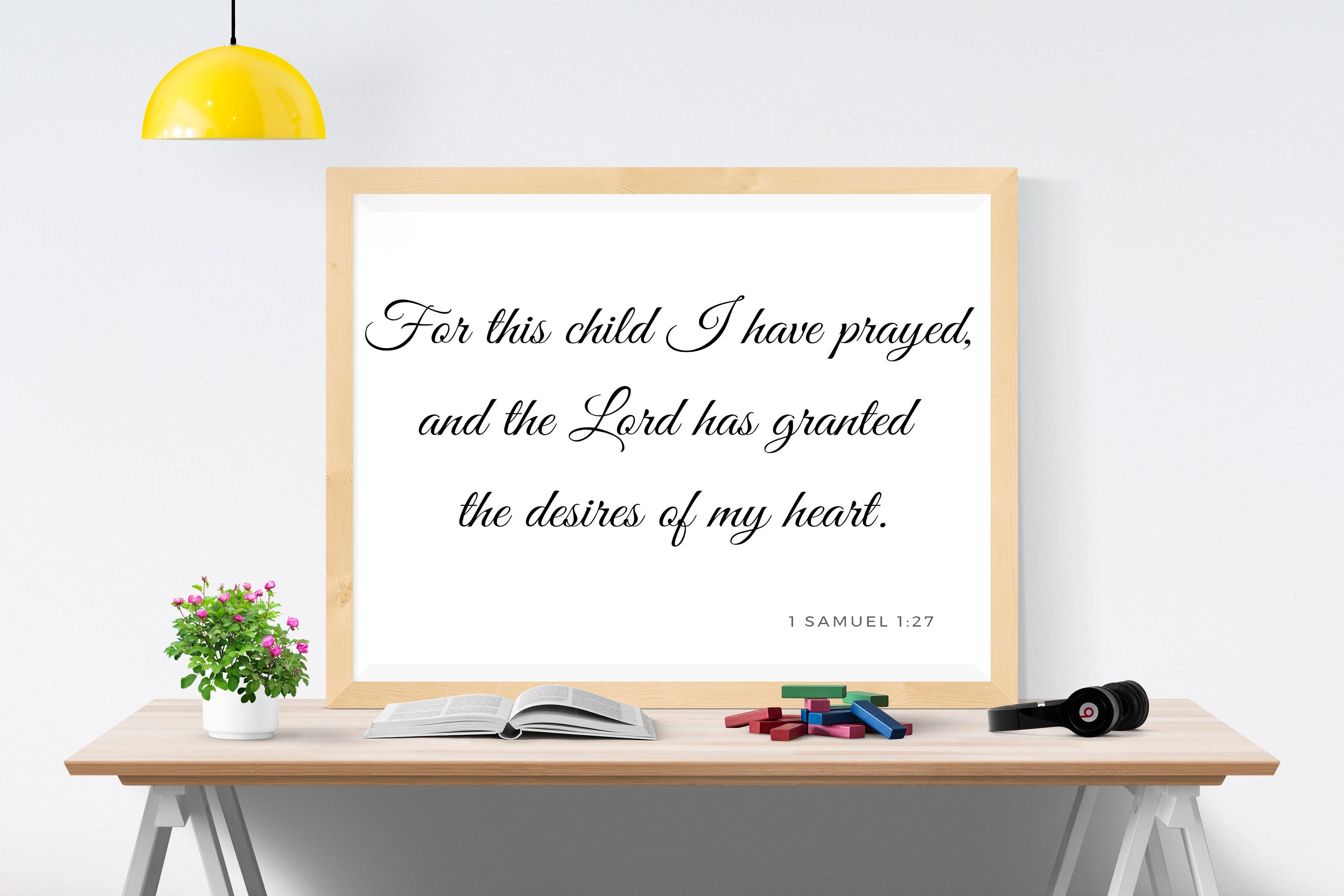 For This Child I Have Prayed Sign | Nursery Room Decor | Nursery Sign ...