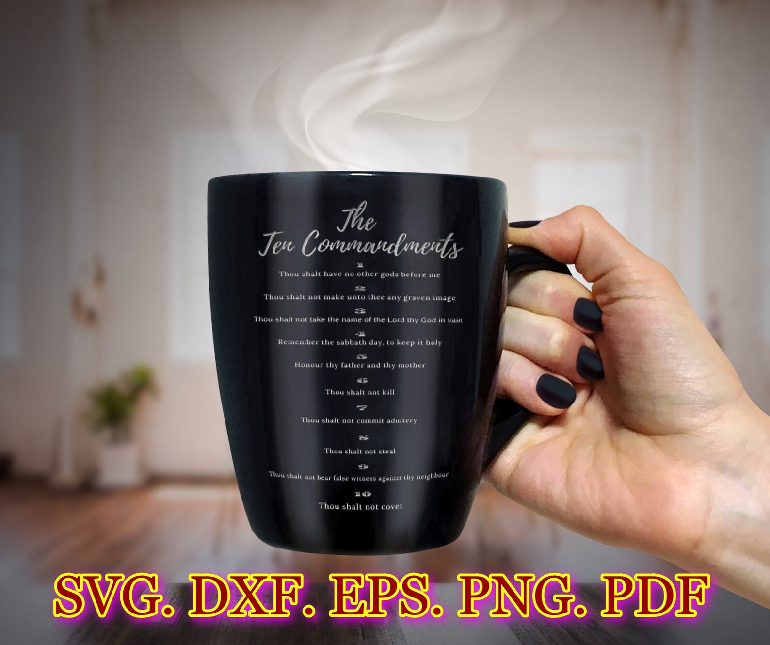 Ten Commandments SVG. Bible Verse Svg. Scripture Vector. the Ten ...