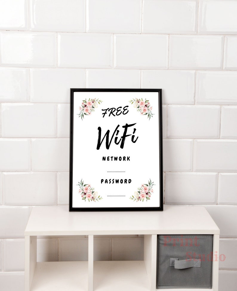 Free Wifi, Wifi Sign, Wifi Password, Printable Wifi, Internet Password ...