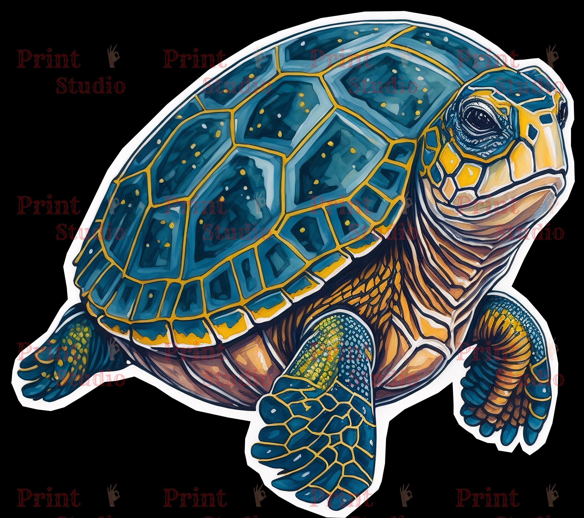 Sea Turtle PNG, Cute Turtle Clipart, Ocean Animals Sea Turtle SVG, Sea ...