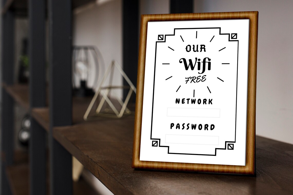 Wifi Password Wifi Art Instant Download Print Guest Room Art Home Decor ...