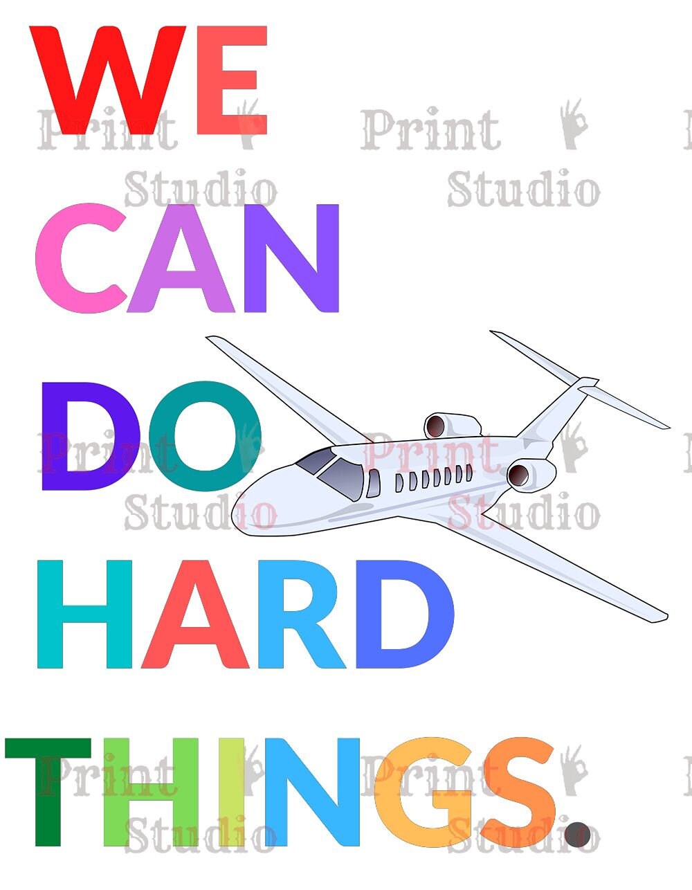 We Can Do Hard Things PNG, Kids Positive Png, Growth Mindset, Classroom ...