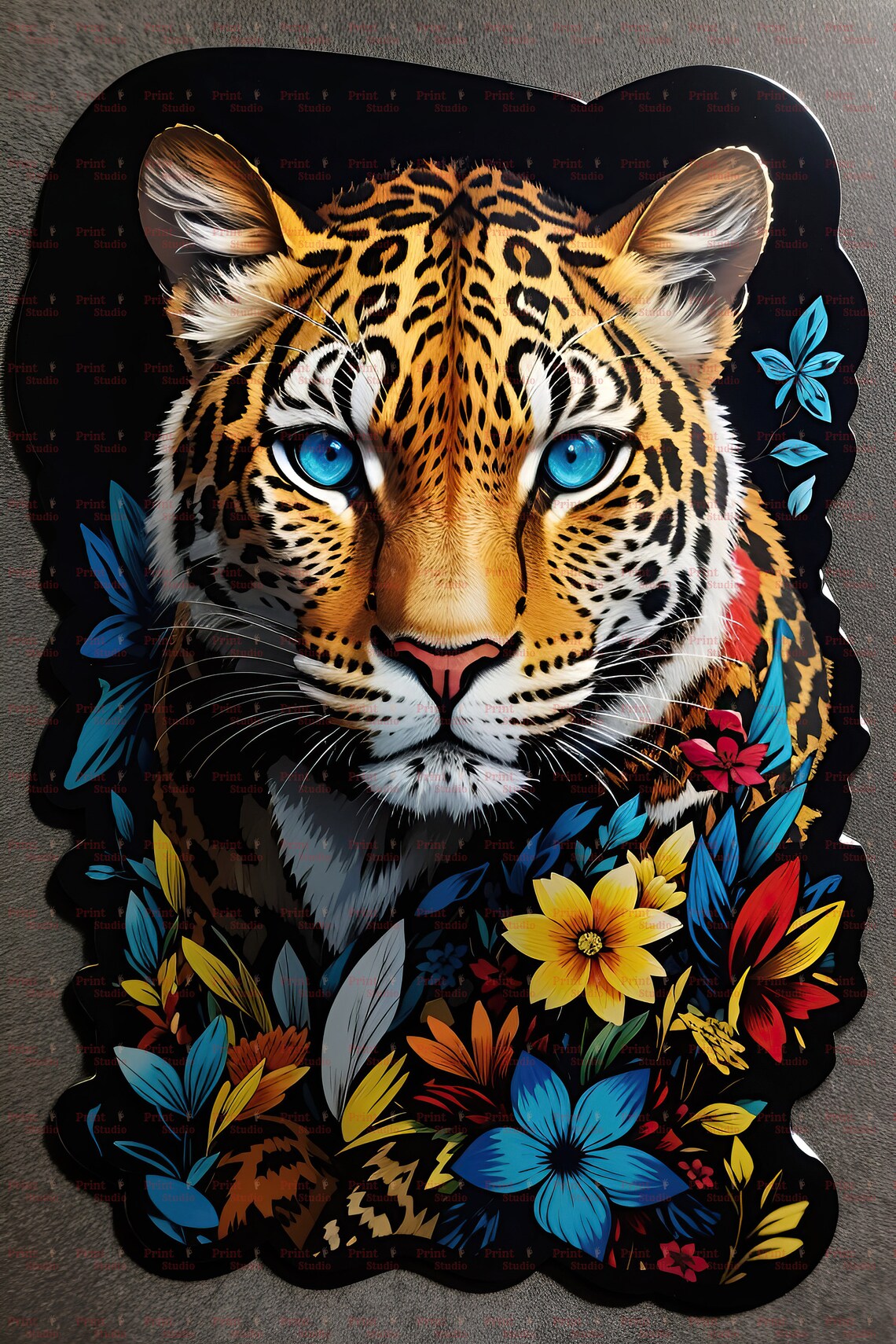 Leopard Head Png, Leopard Clipart, Flower Leopard Png File, Leopard ...