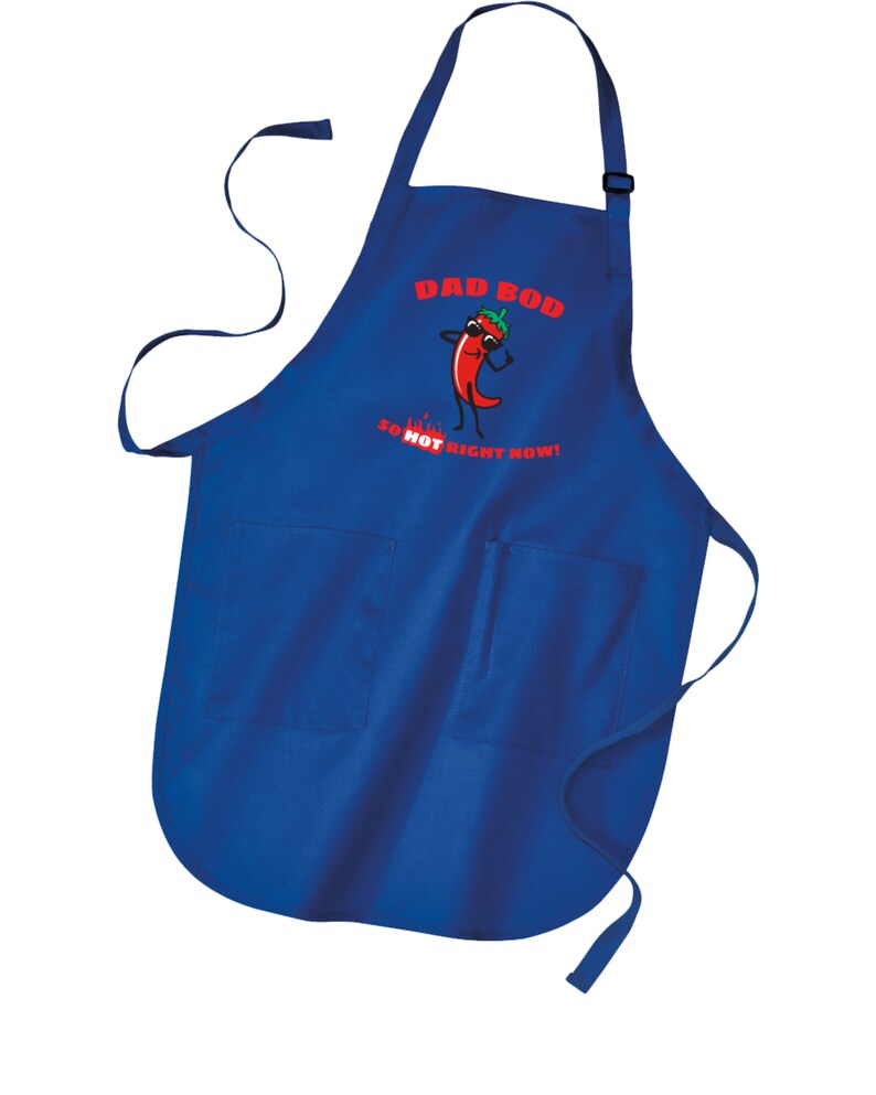 Dad Bod Blue Apron - One Size Fits All - Funny Aprons for Bakers ...