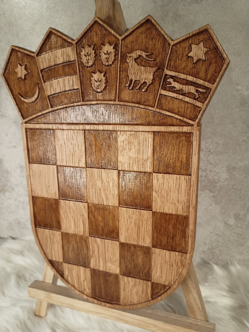 Croatian Coat of Arms, Relief, Carving - Etsy Australia