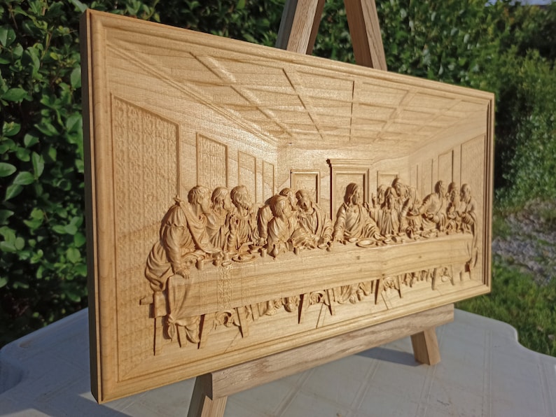 Last Supper Wood Carving larger - Etsy