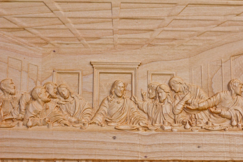 Last Supper Wood Carving - Etsy