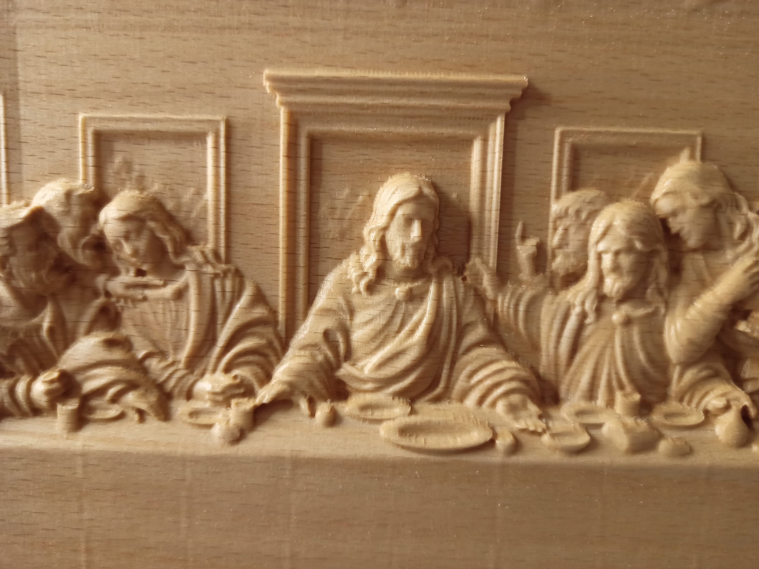 Last Supper Wood Carving smaller - Etsy