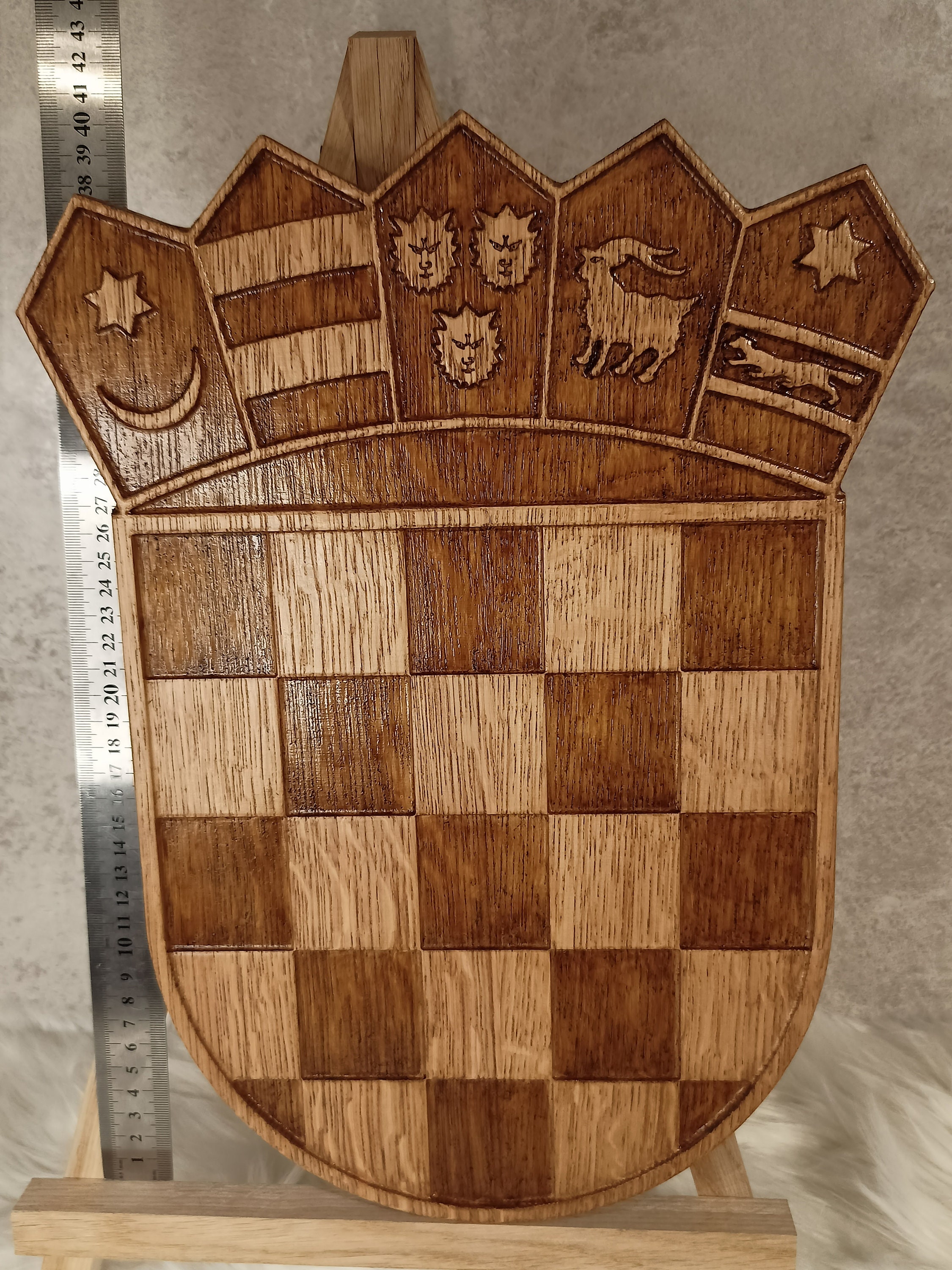 Croatian Coat of Arms, Relief, Carving - Etsy