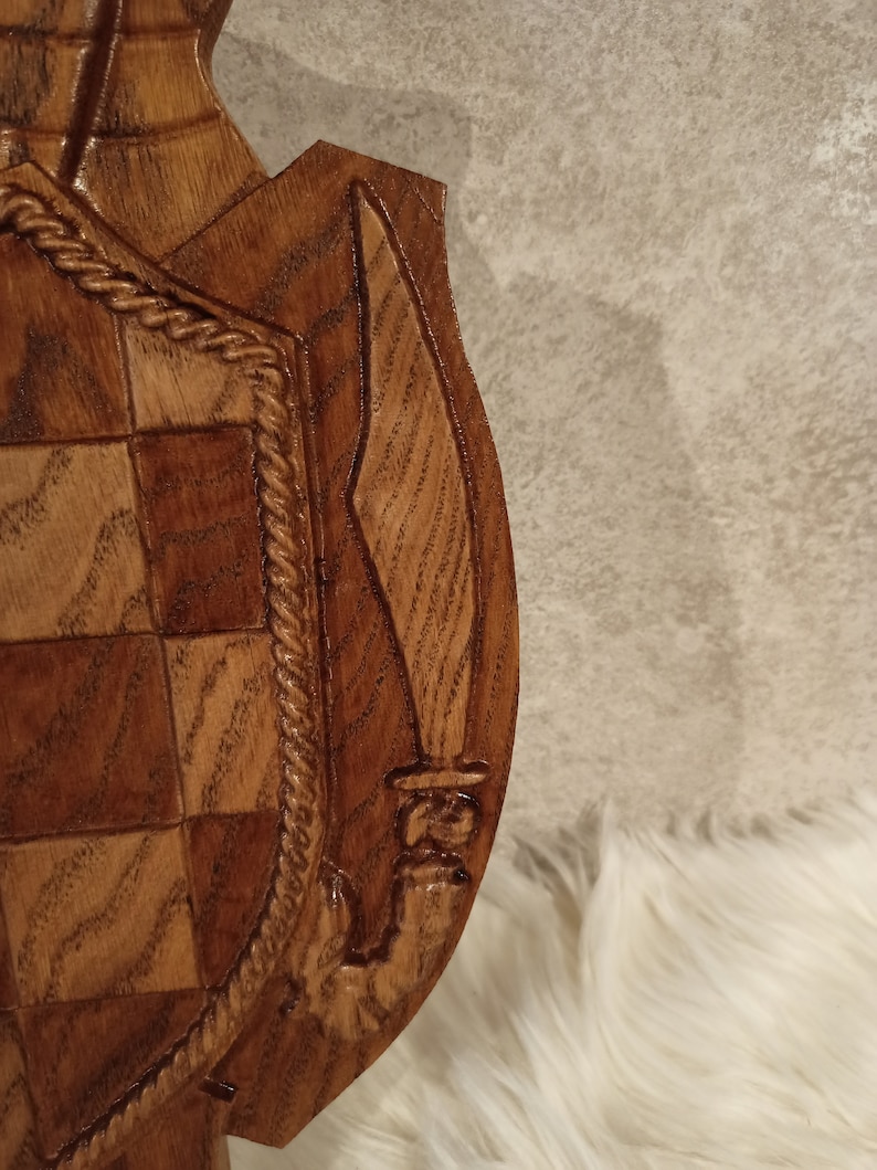 Old Croatian Coat of Arms, Relief, Carving - Etsy