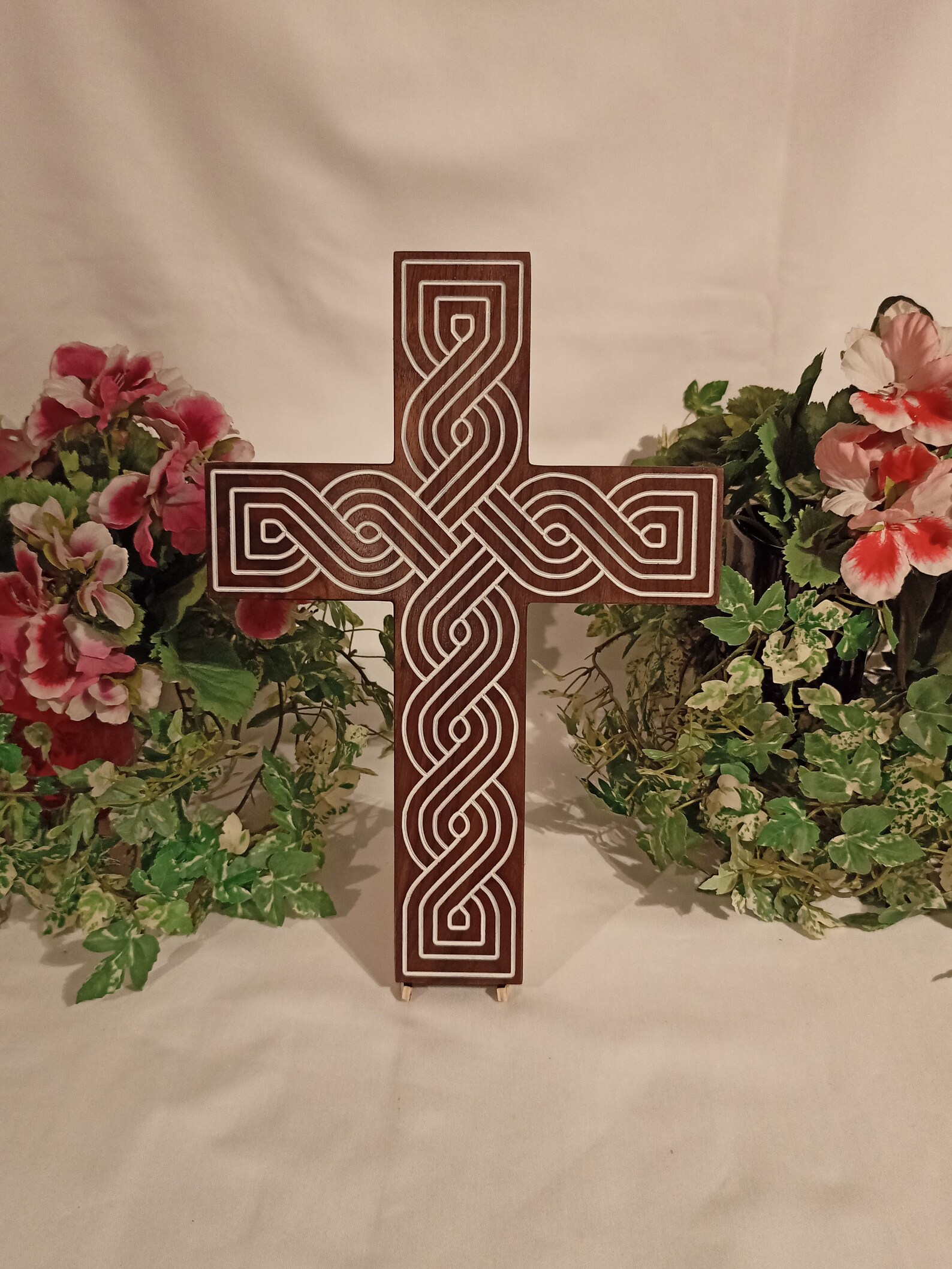 Cross With Croatian Interlace wattle Križ S Pleterom Black - Etsy