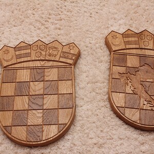 Croatian Coat of Arms, Hrvatski Grb, Oak - Etsy