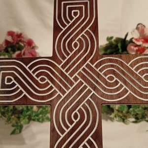 Cross With Croatian Interlace (wattle), Križ S Pleterom, Black Walnut ...
