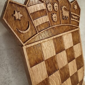 Croatian Coat of Arms, Relief, Carving - Etsy