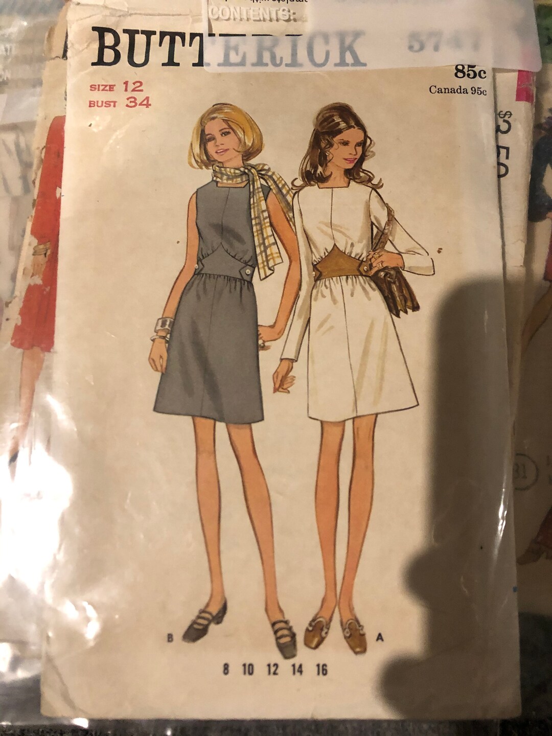 Butterick 5747 Size 12 - Etsy